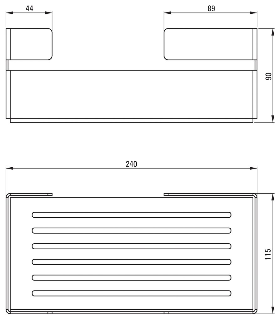 Deante Mokko příslušenství, vysoká polička, bílá matná, ADM_A521