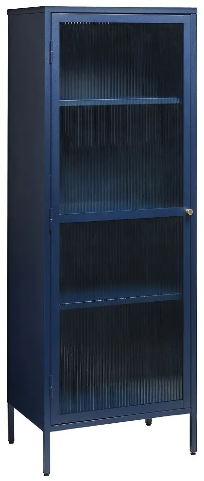 Designová vitrína Hazina 160 cm modrá