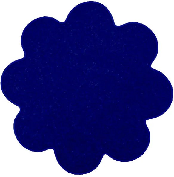 Vopi koberce Květinový koberec Eton modrý - 120x120 kytka cm