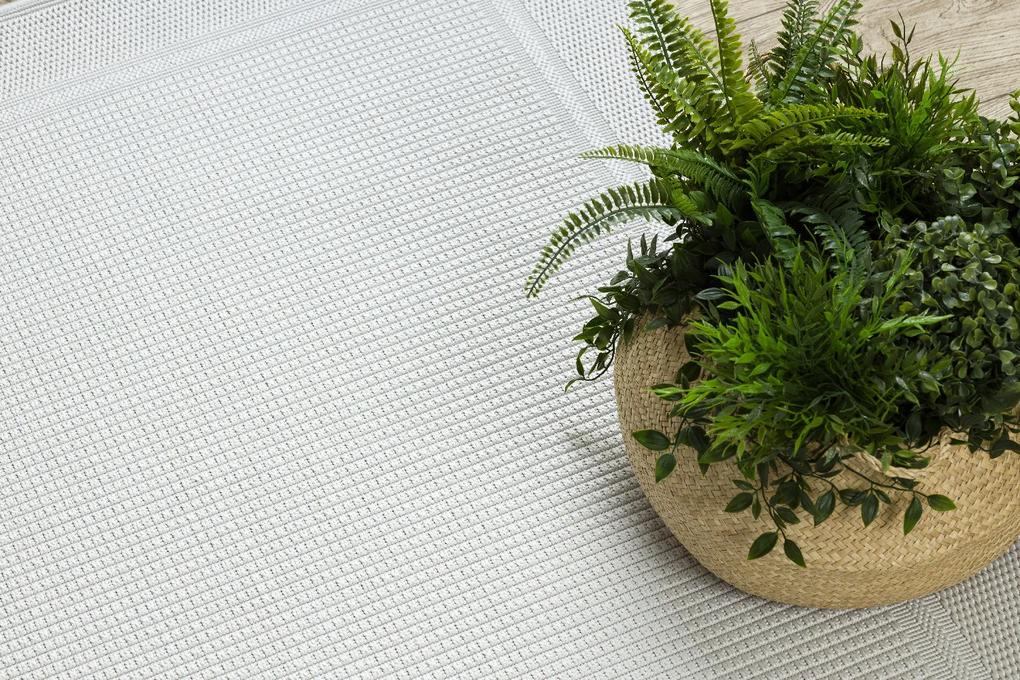 Dywany Łuszczów Kusový koberec Timo 5979 White – na ven i na doma Rozměry koberců: 240x330