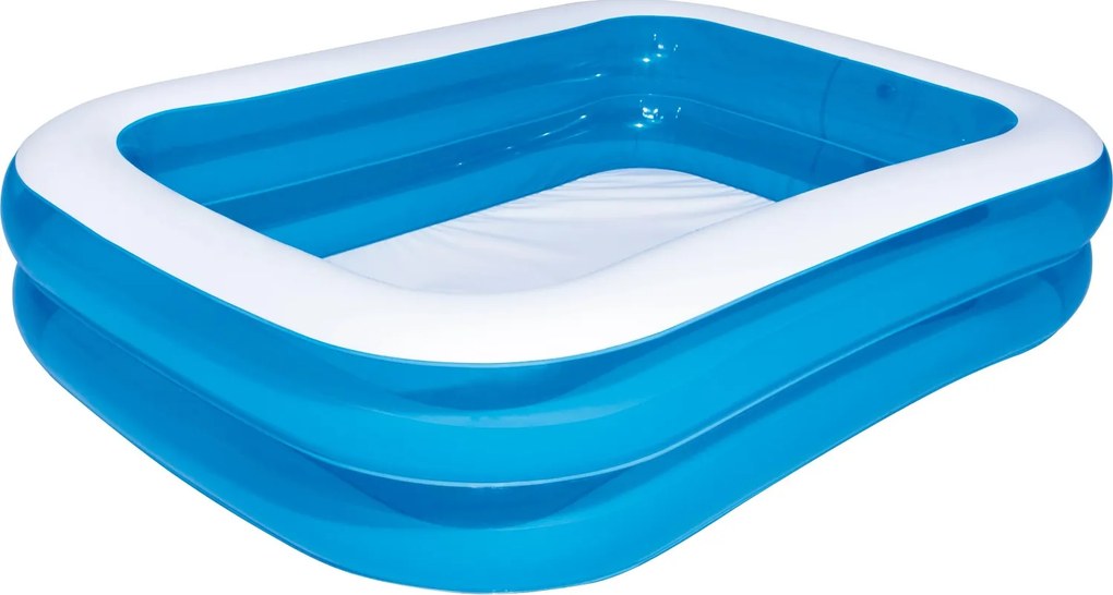Bestway Nafukovací rodinný bazén tm.modrý/bílý 211 x 132 x 46 cm