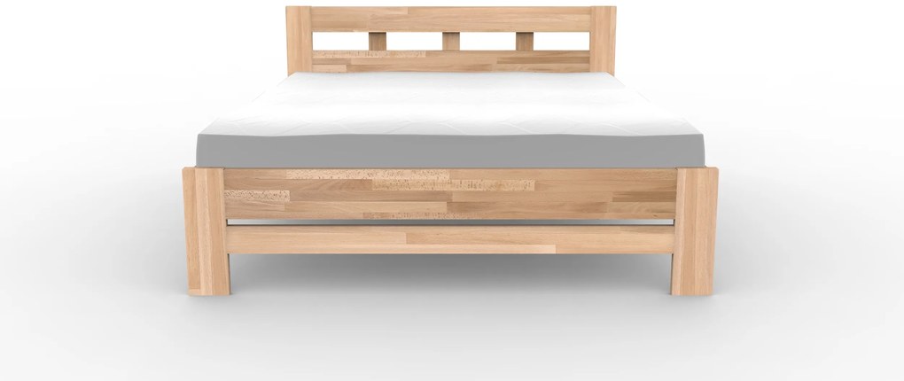 Masivní postel TAMARA - Solwo Design Materiál: Dub Cink, Barevne provedení: Olej odstín 106/206, Specifikace: 140x200