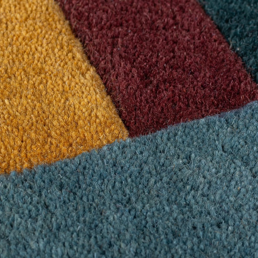 Flair Rugs, Ručně všívaný kusový koberec Abstract Shuffle Shaped Multi, 150x240, vícebarevná, chodba / předsíň