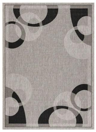 koberec SISAL FLOORLUX 20078 stříbro / černý velikost 160x230 cm | krásné koberce cz