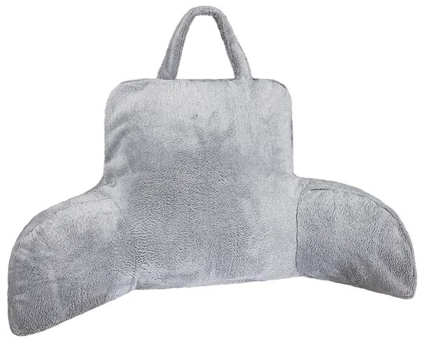 Bellatex Polštář opěrka na čtení 50x100 cm šedá melír