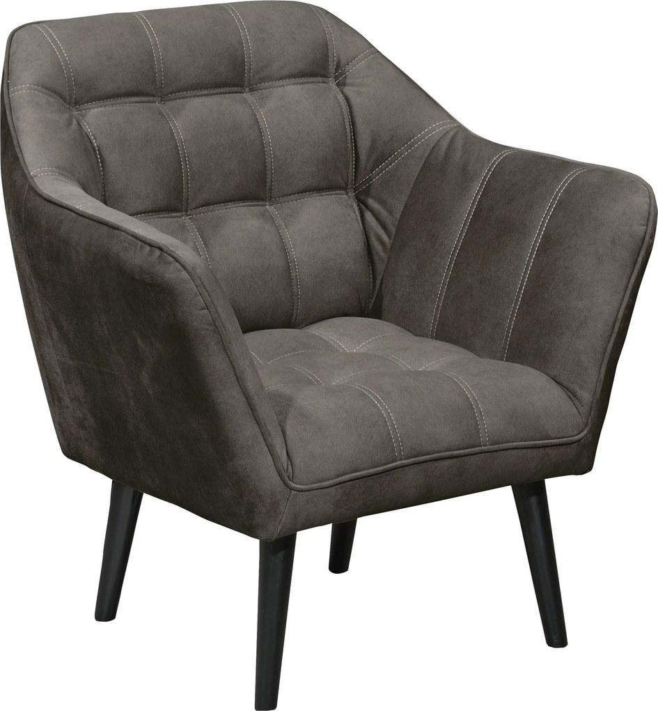 XXXLutz KOKTEJLOVÉ KŘESLO, kompozitní dřevo, textil, antracitová MID.YOU - Křesla klasická - 002220053005