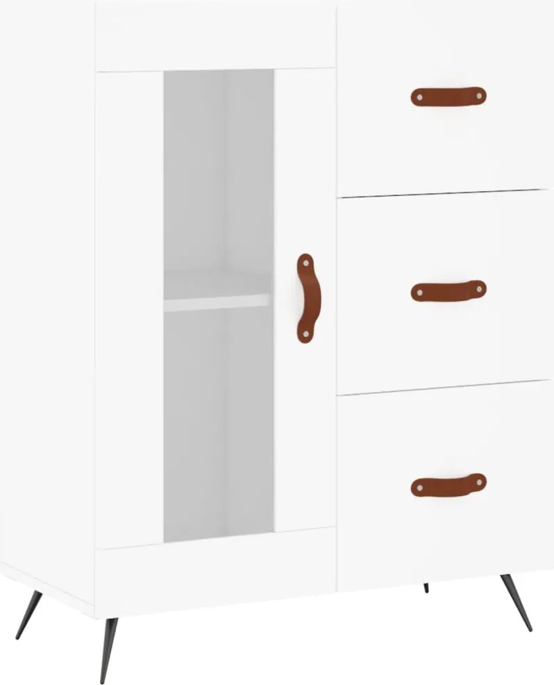Skříň highboard bílá 69,5 x 34 x 180 cm kompozitní dřevo 3189477