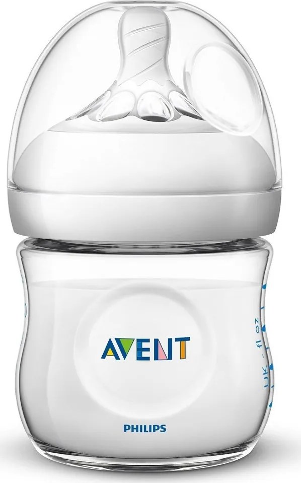 Kojenecká láhev Avent Natural transparentní 125 ml