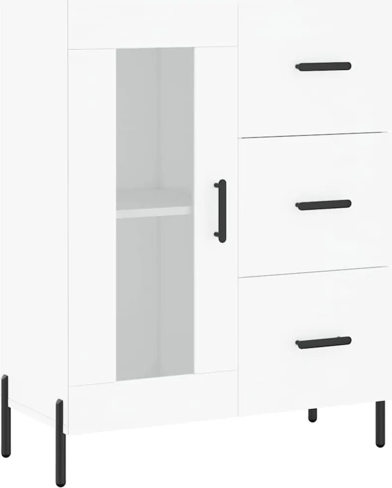 Skříň highboard bílá 69,5 x 34 x 180 cm kompozitní dřevo 3198601