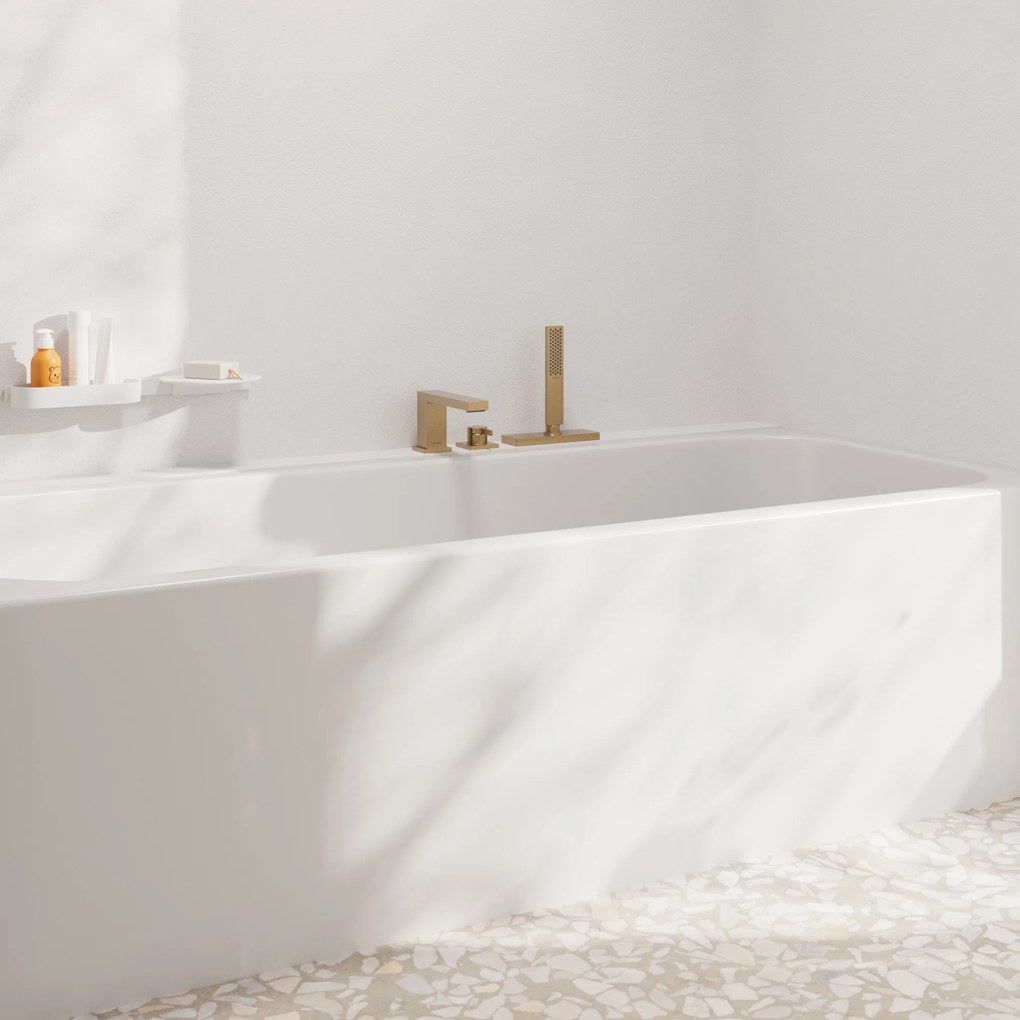 Hansgrohe Tecturis E, 3-otvorová baterie na okraj vany, kartáčovaný bronz, HAN-73443140