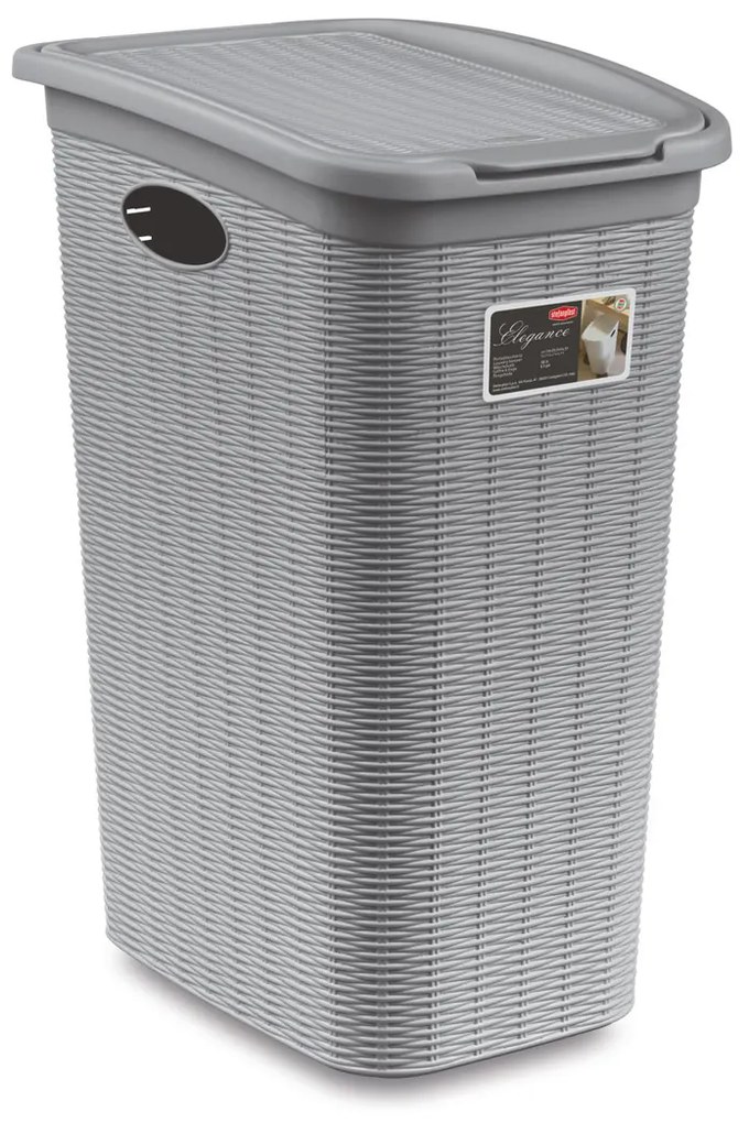 STEFANPLAST Koš na prádlo Elegance 36 l, šedý
