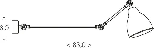BRILAGI - Nástěnná lampa QUILL 1xE27/40W/230V 83 cm bílá