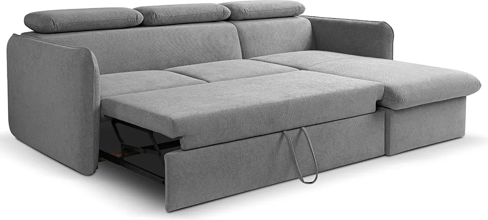 Malá sedací souprava SLIM | 235x179 cm | PRAVÁ | žlutá | rozkládací + úložný prostor | VÝPRODEJ Z PRODEJNY