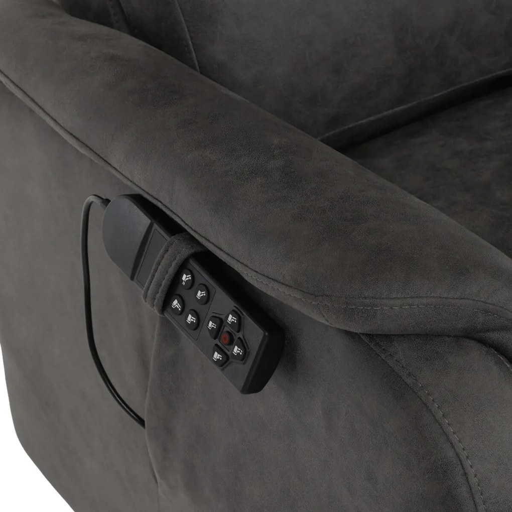 Autronic Polohovací křeslo s elektrickým ovládáním TV-L8904 Barva potahu: Černá