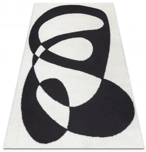 Dywany Łuszczów Kusový koberec Mode 8531 abstract cream/black ROZMĚR: 140x190