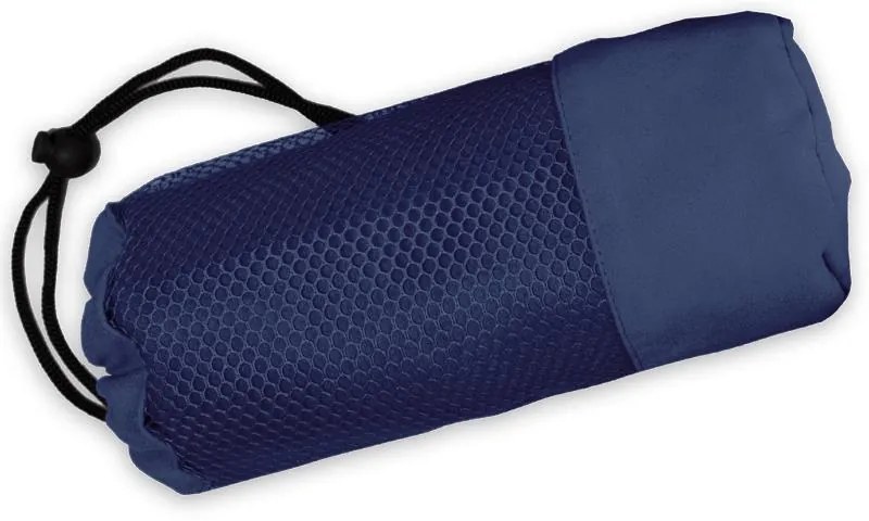 SCANquilt rychleschnoucí osuška FITNESS BAG tmavě modrá 70 x 140 cm