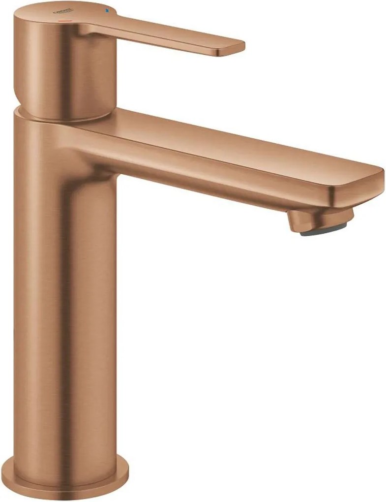 Grohe Lineare New - Umyvadlová baterie s výpustí Push-Open, kartáčovaný Warm Sunset 23106DL1