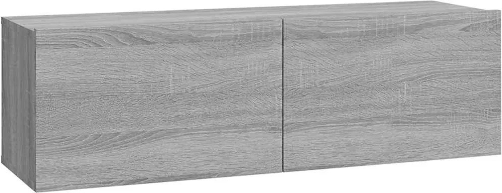 Nástěnné TV skříňky 4 ks šedé sonoma 100 x 30 x 30 cm 3114196