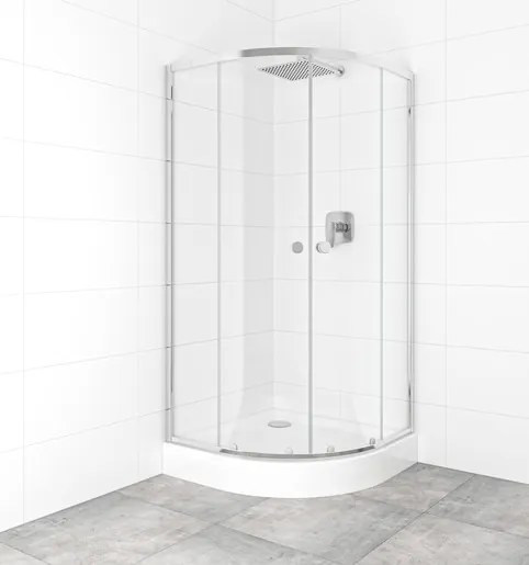 Set sprchového koutu a vaničky, čtvrtkruh 90x90 cm Multi Basic SIKOBKMUS90CRT