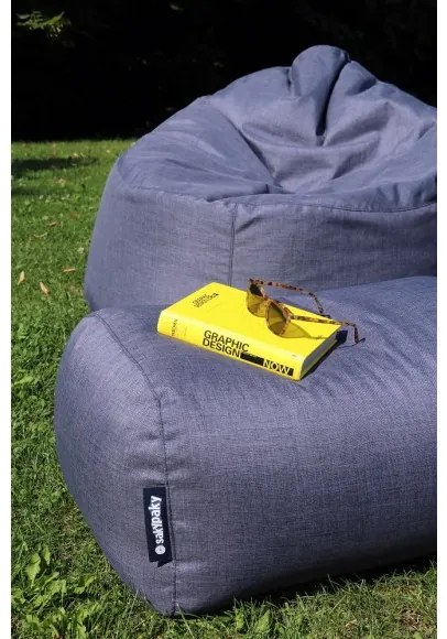 SakyPaky Podnožník outdoor sedací vak béžová