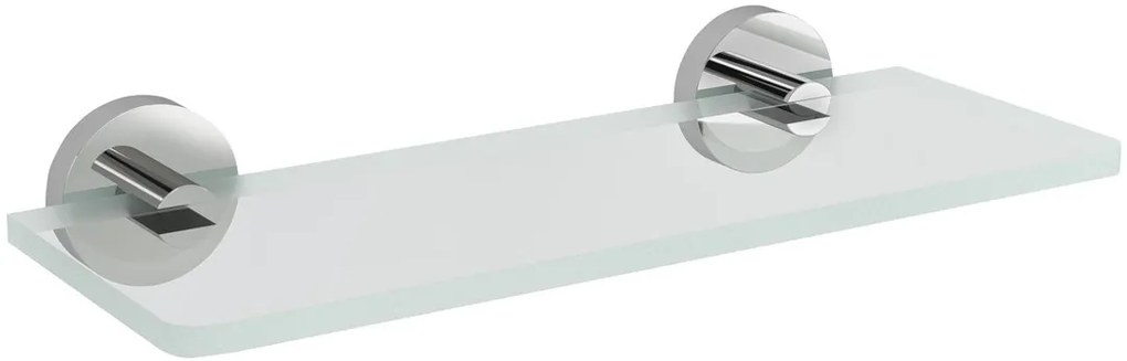 Sapho Sapho, X-ROUND skleněná police 200mm, chrom/čiré sklo, XR009-12