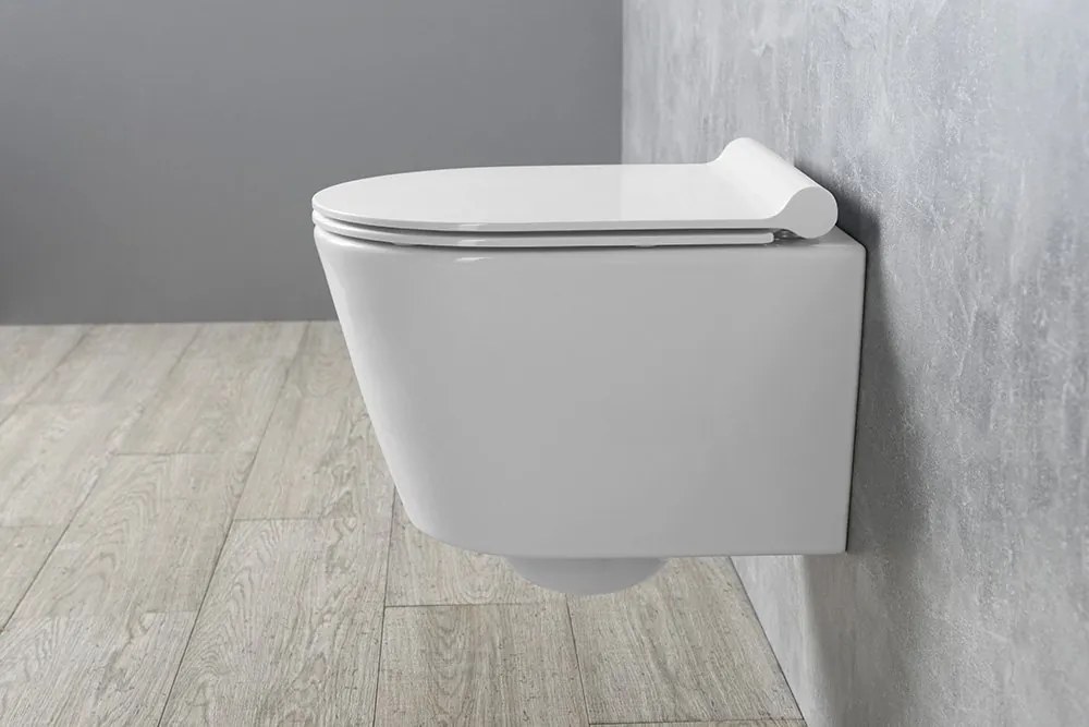 GSI, KUBE X, NORM WC sedátko Soft Close SLIM, duroplast, bílá, MS76SN11