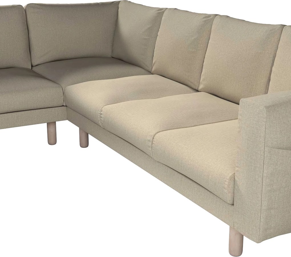 Potah na pohovku IKEA Norsborg rohová 5-místná barva béžová látka pletený vzor