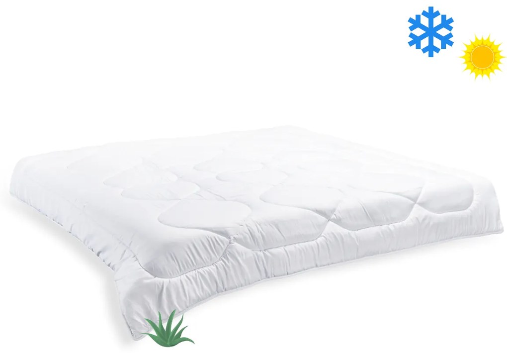 Francouzská přikrývka Aloe Vera celoroční 200x200cm 1200g