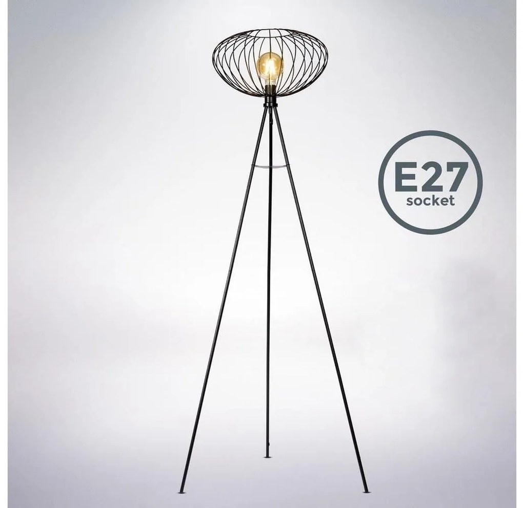 B.K. Licht 1470 - Stojací lampa RETRO 1xE27/40W/230V 1470
