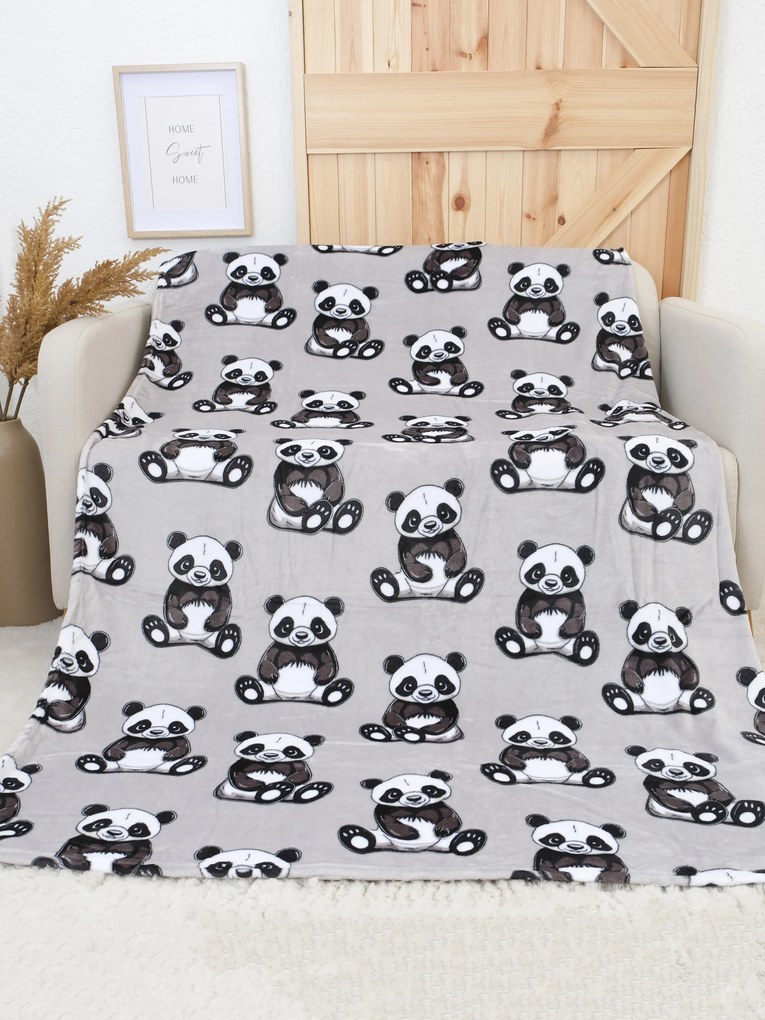 Deka mikroplyš Exclusive 150 × 200 cm – Panda