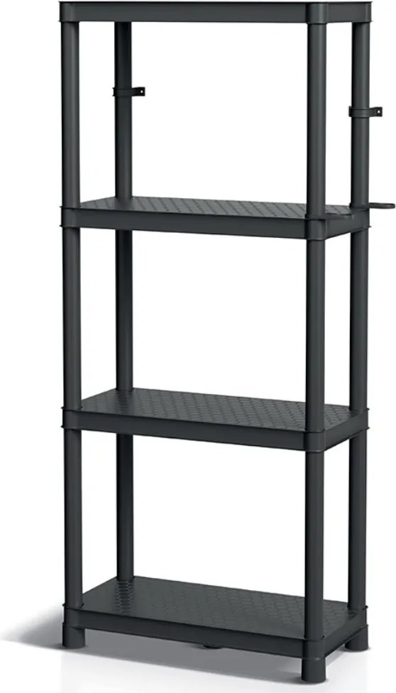Regál do dílny STACKARO SOLID SMALL, 58x28x131,5cm, černá Prosperplast