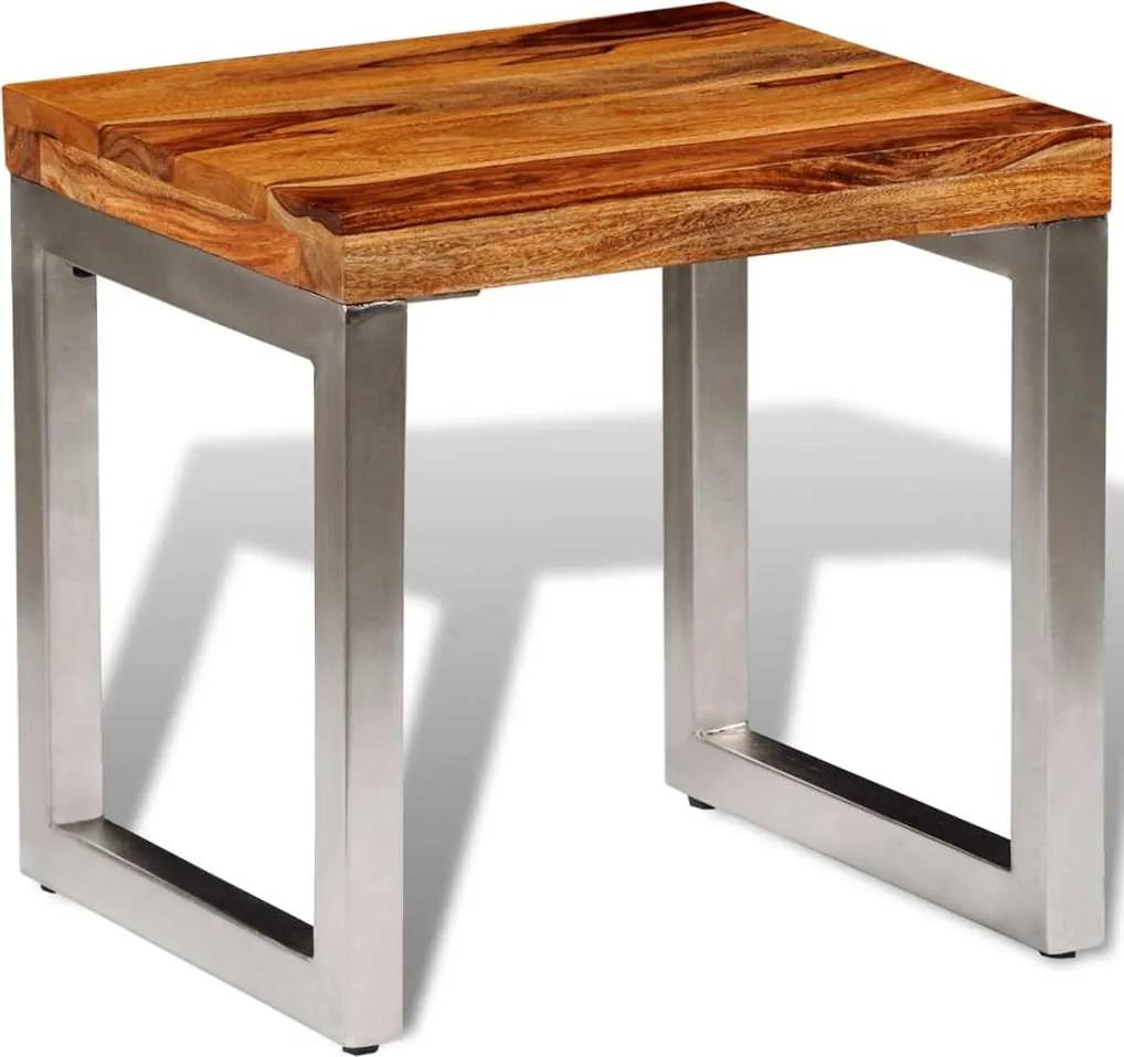 vidaXL Konferenční stolek z masivního sheeshamu [242123]