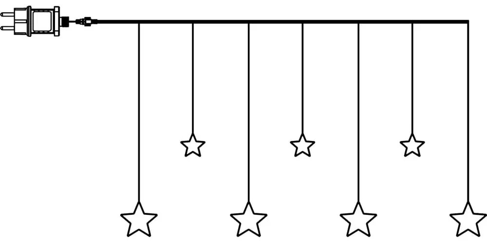 Světelná dekorace s vánočním motivem Dew Drop Stars – Star Trading