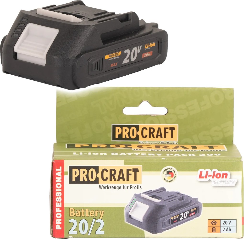 Procraft 20/2 Li-ion - akumulátor 20V / 2Ah