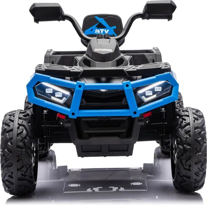 LEAN CARS Čtyřkolka na baterie ATV 6 kol s přívěsem JC606 24V 4x4 modrá