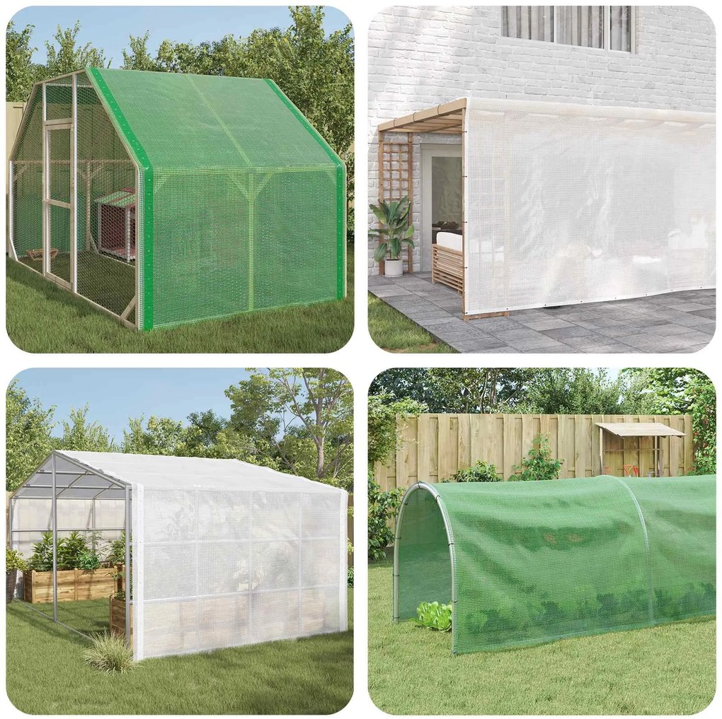 Plachta 140 g/m² 4 x 5 m bílá 151615
