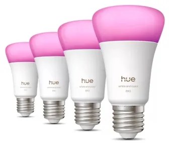 SADA 4x LED Stmívatelná žárovka Philips Hue WACA E27/6W/230V 1000-20000K