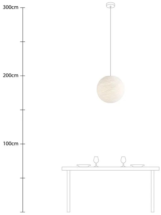 creative cables Stínidlo tvaru koule z polyesterového vlákna - 100% vyrobené ručně Barva komponentu: Petrolejová, Velikost ⌀: M - 35cm