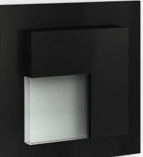 Zamel Světlo LED TIMO s rámečkem, na omítku, 14Vss, IP44 Barva: Černá, Teplota světla: Teplá bílá