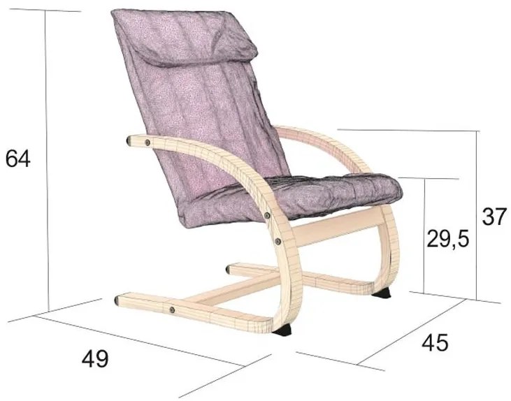 BRADOP Dětské pohupovací křesílko ADÁMEK R070