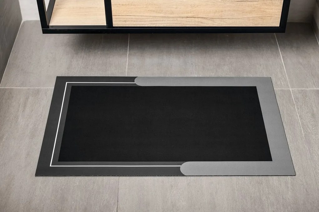 Aqualine Aqualine, Koupelnová předložka 60x120cm, absorpční, šedá, PCD014V