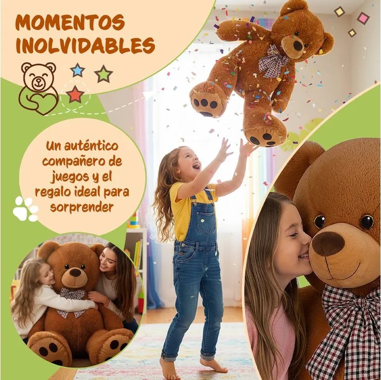 Plyšová hračka Plyšový medvěd XXL hnědý 150cm