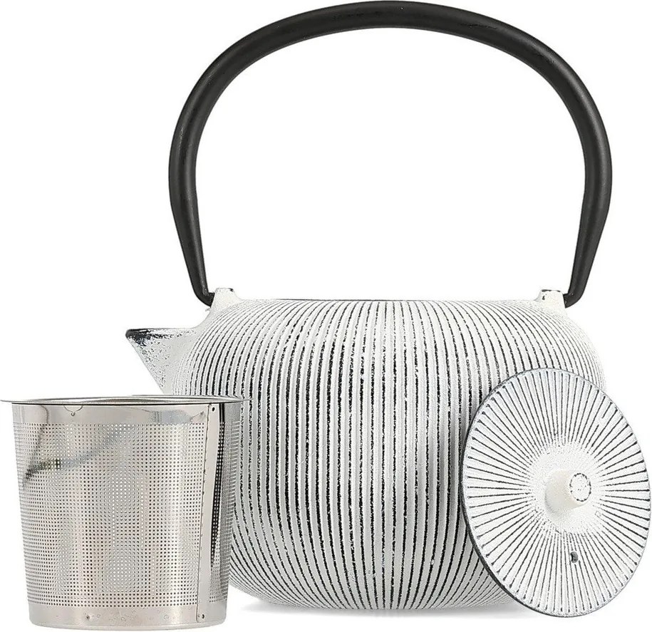 Černobílá konvice na čaj z litiny 700 ml Sencha – S|P Collection