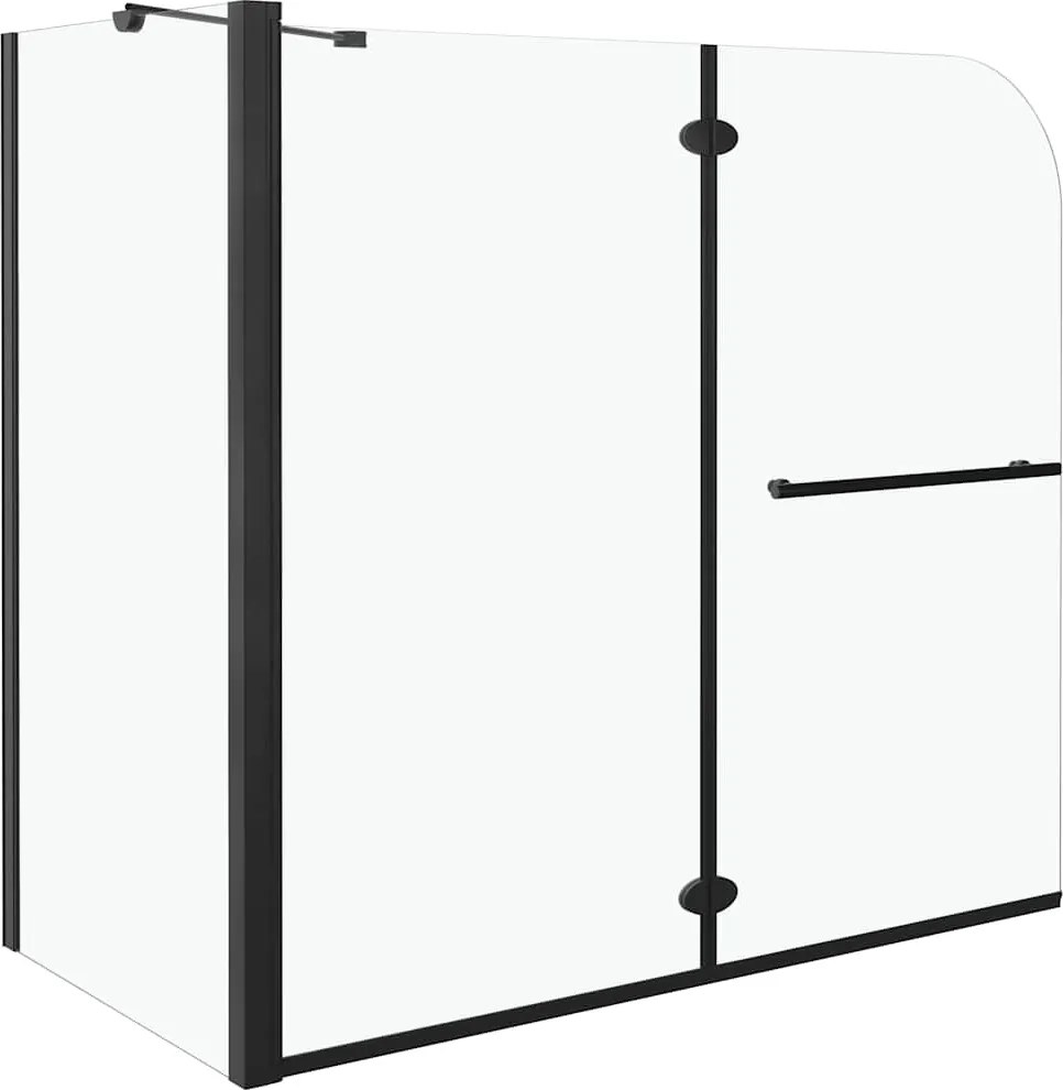 Skládací sprchový kout ESG 120 x 68 x 130 cm černý 147190