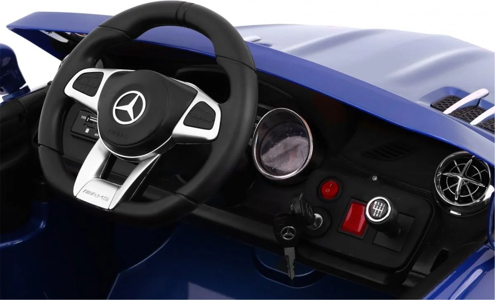 Dětské elektrické auto Mercedes AMG SL-65 Modré - Lakované