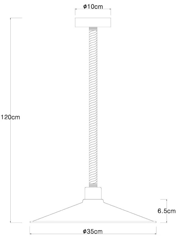 GLOBO Závěsné osvětlení DIANA, 1xE27, 60W, 35cm, černé, zlaté 15690H1