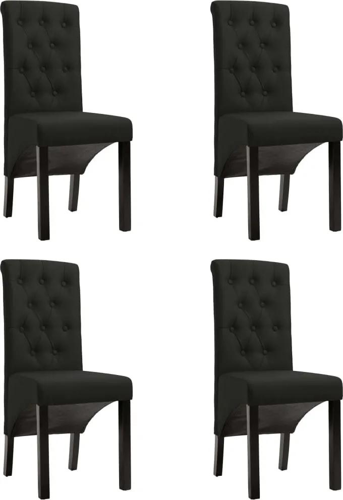 vidaXL Jídelní židle 4 ks textil [272245] Barva: Hnědá