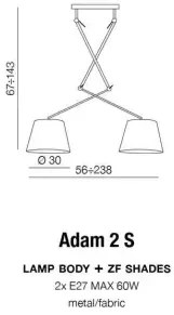 Skandinávský lustr Adam 2S