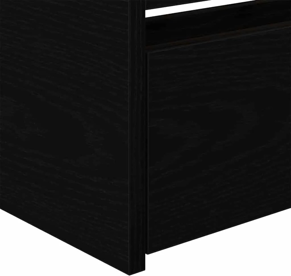 Daybed se zásuvkou Černý dub 100 x 200 cm Kompozitní dřevo 3333986