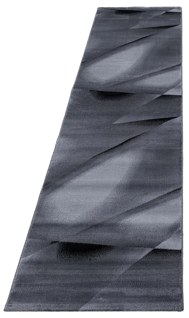 Ayyildiz Kusový koberec MIAMI 6590, Černá Rozměr koberce: 80 x 150 cm